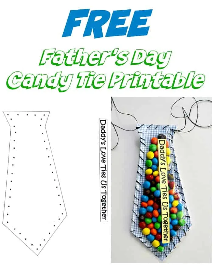 Father S Day Tie Card With Free Printable Tie Template Messy Little 